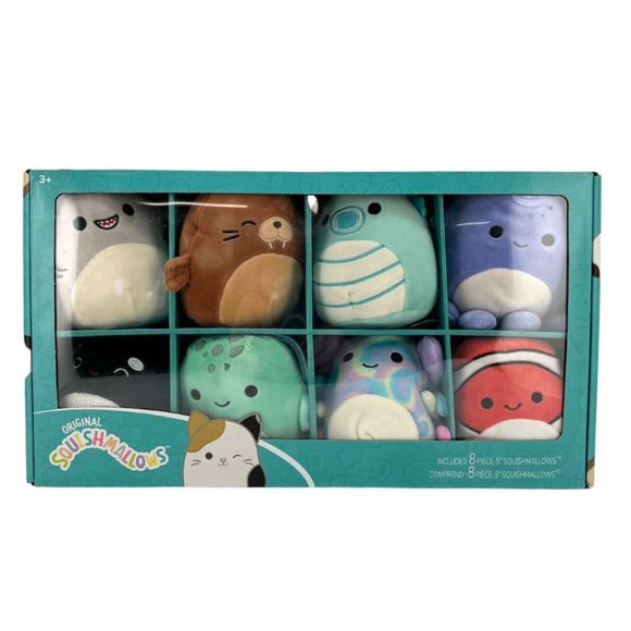 Squishmallows | Toys | Squishmallows Water Animal Theme Pack 8 Pack 5 ...